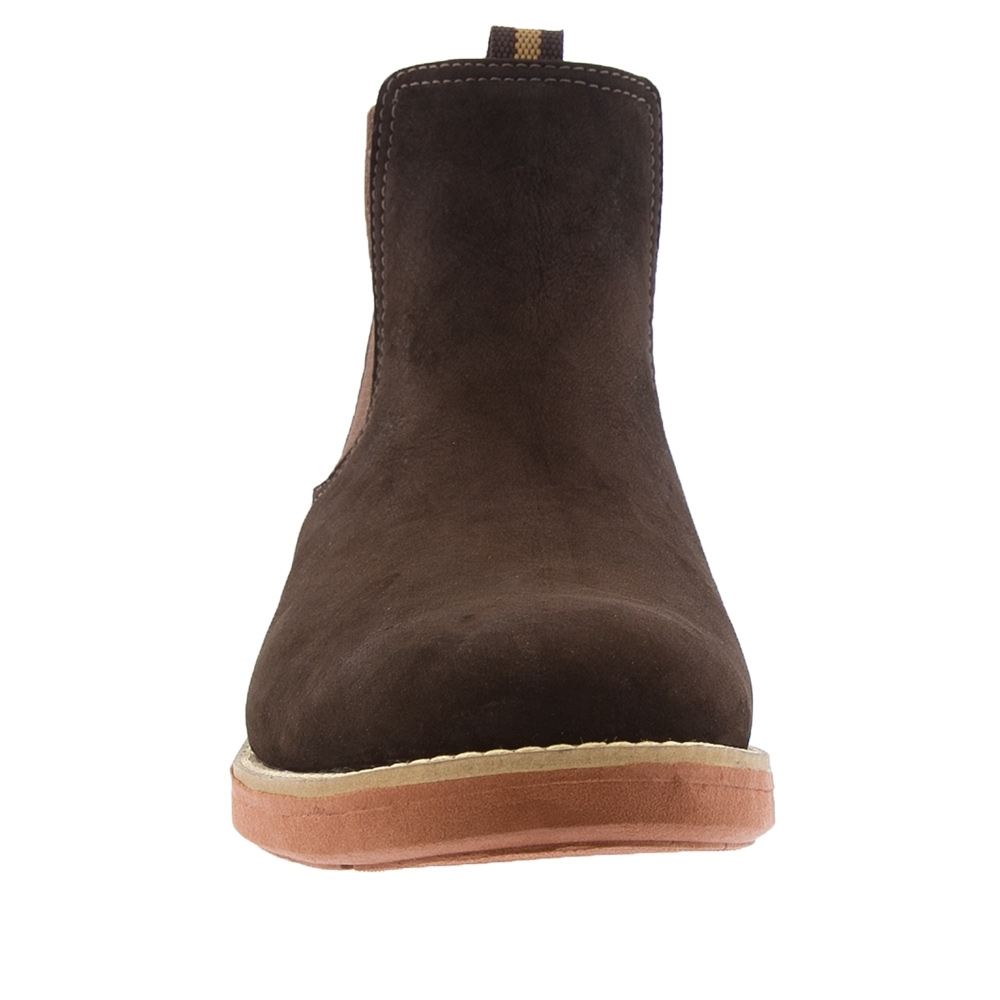 Bota Chelsea Mac & Jac Detalhe Pespontos Nobuck Marrom