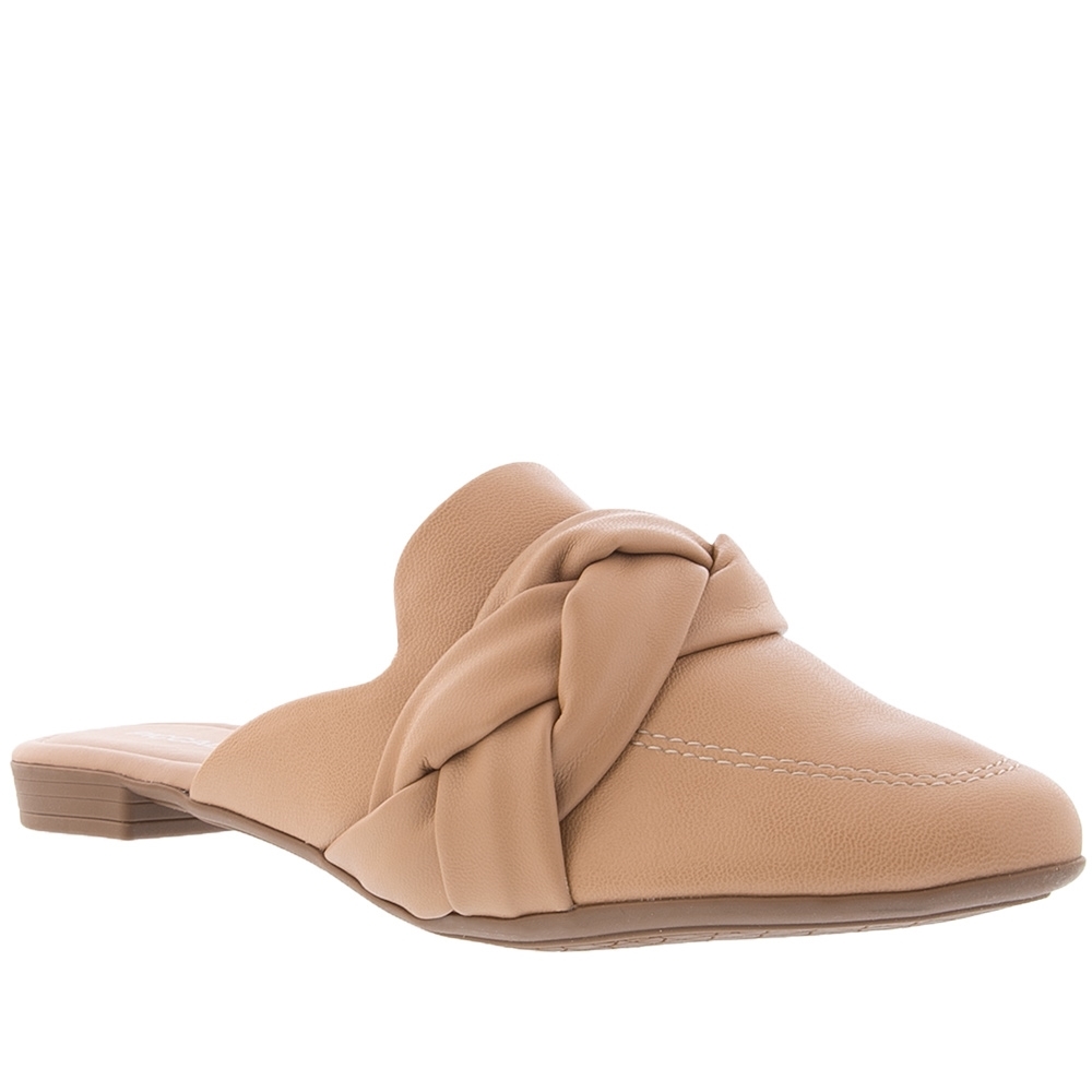 Mule Piccadilly Detalhe Tiras Tressê Nude Rosa - Renner