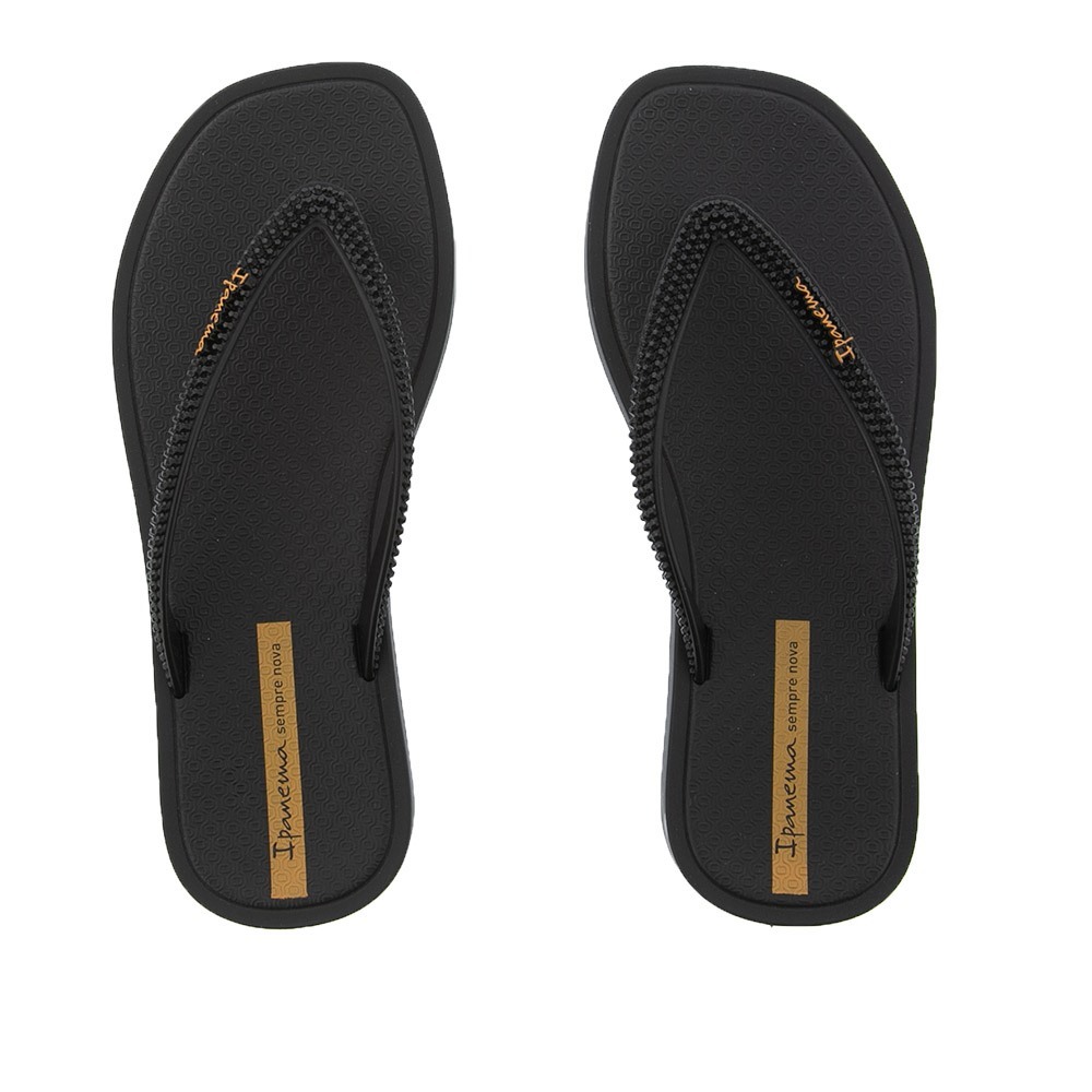 Chinelo Feminino Ipanema Solar Com Brilhos Preto