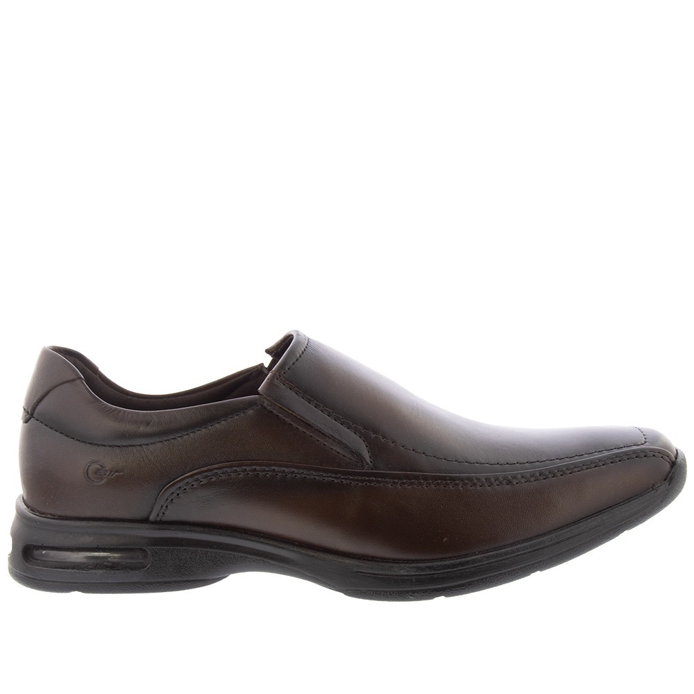 Sapato Social Democrata Smart Comfort AirSpot Couro Marrom