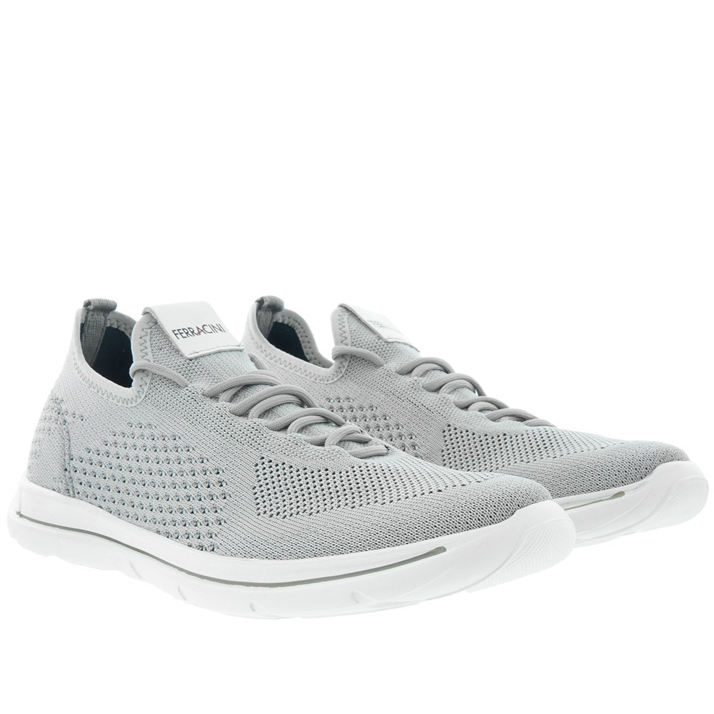 Tênis Ferracini Sneakers Smash Casual Knit Cinza 42