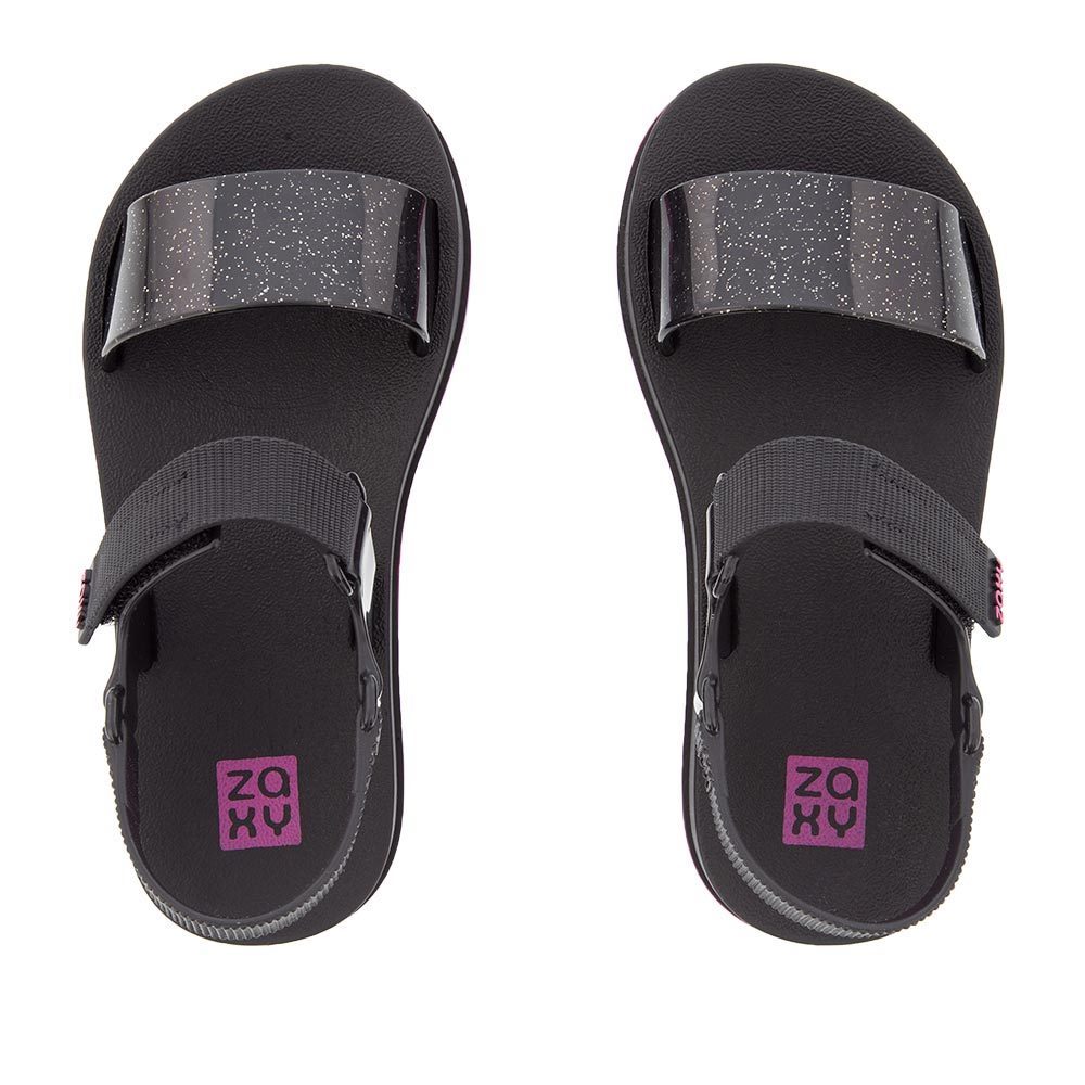 Papete Infantil Zaxy Way Flatform Verniz Glitter Preto