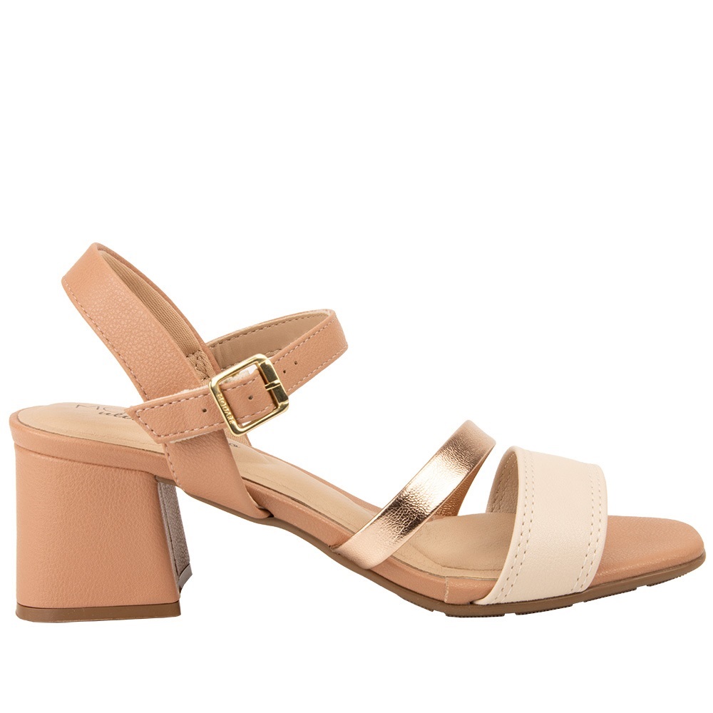 Sandália Modare Ultraconforto Salto Grosso Color