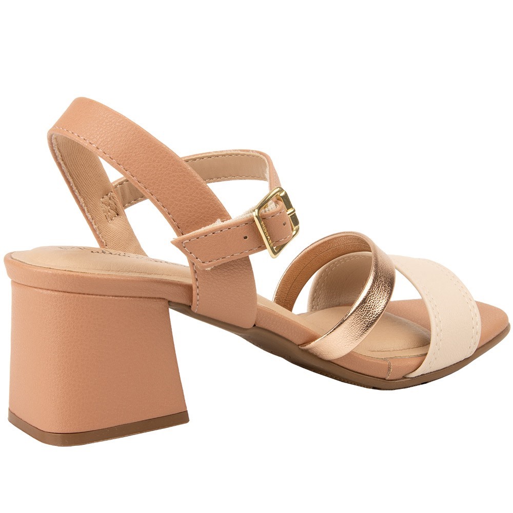 Sandália Modare Ultraconforto Salto Grosso Color