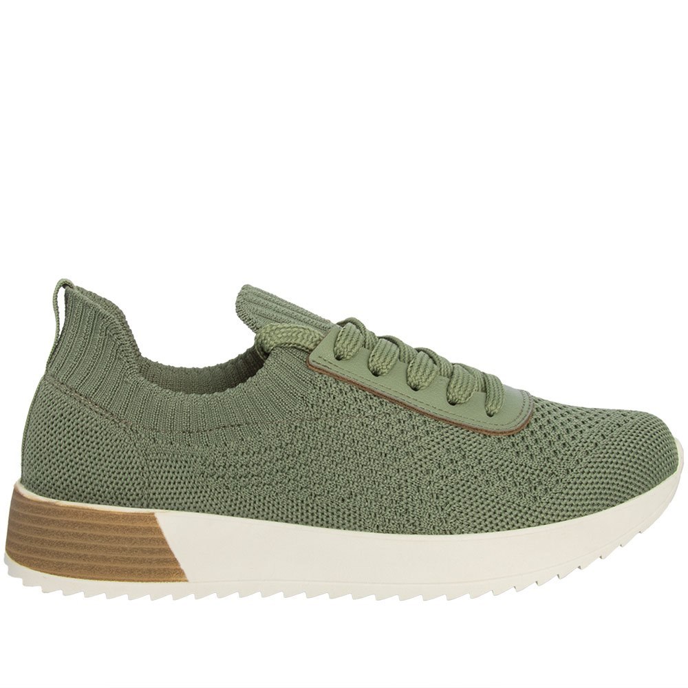 Tênis Modare Ultraconforto Casual Feminino Knit Verde
