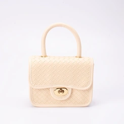 Bolsa de Mão Penélope Envelope Tressê Off White