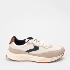 Tênis Masculino Mac & Jac Recorte Estilizado Bege