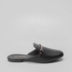 Mule Penélope Fivela Slim Preto